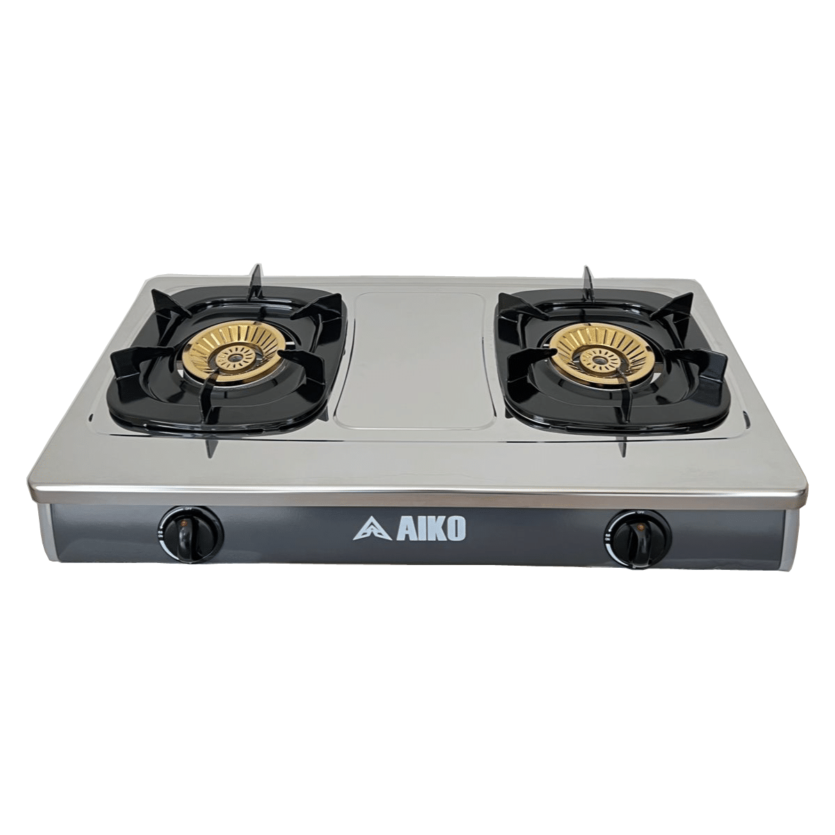Aiko Blue Whirljet 2 Burner Stainless Steel Gas Cooker - anangmanang
